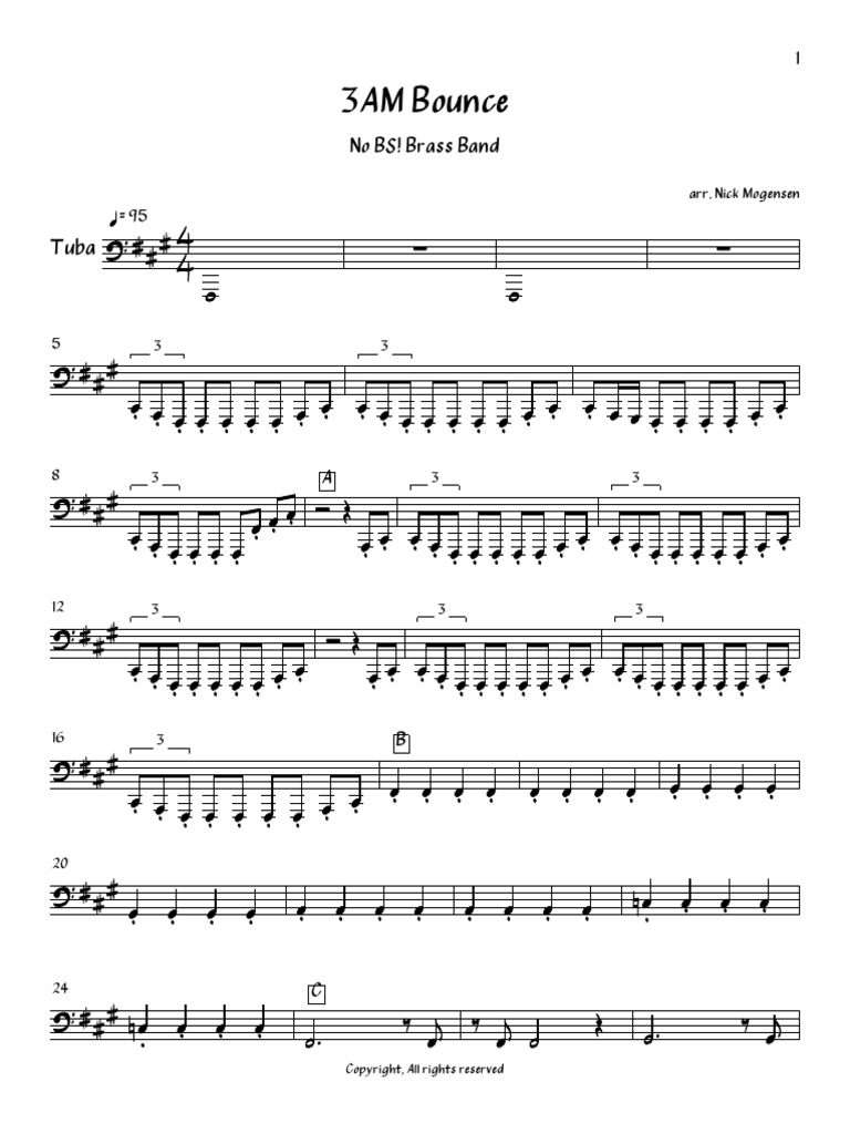 3AM Bounce: No BS! Brass Band | PDF