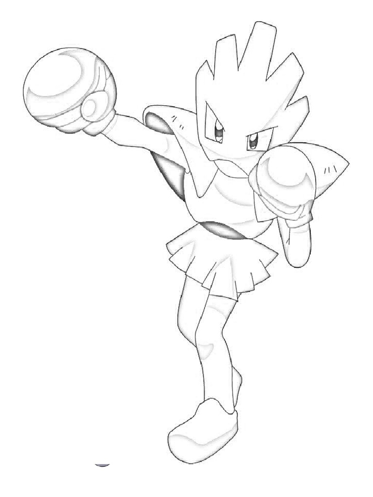 Hitmonchan Colorear | PDF