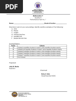 Measure It Up!: Performance Task Grade 7 - Mathematics Quarter 2 | PDF ...