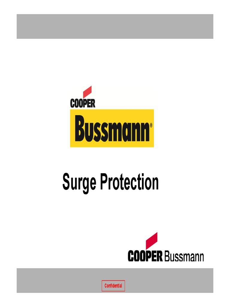 BUSSMANN Surge Protection Training 2013 | PDF | Equipment | Components
