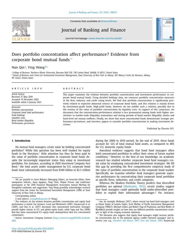 6 - 2021 - Qin & Wang - Does Portfolio Concentration Affect Performance ... 6 - 2021 - Qin & Wang - Does Portfolio Concentration Affect Performance ...
