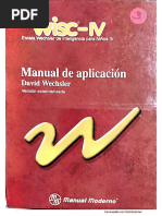Manual de Aplicación WISC IV | PDF