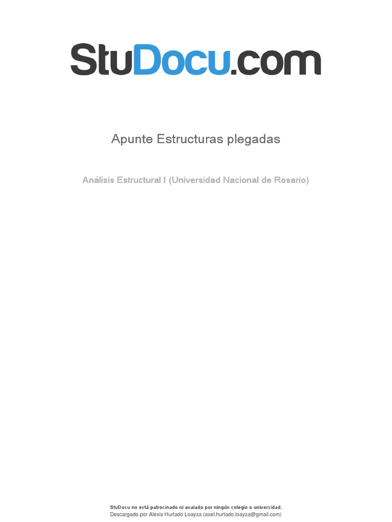 Estructuras Plegadas: Análisis y Métodos | PDF | Método de elementos ...