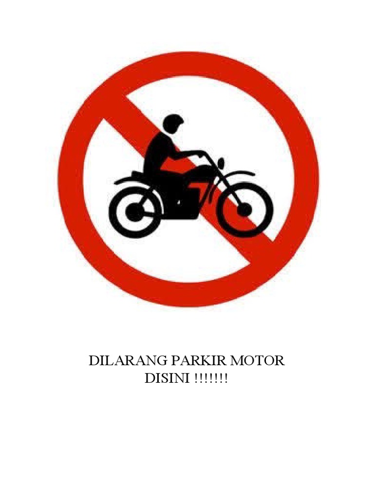 Dilarang Parkir Motor Disini | PDF