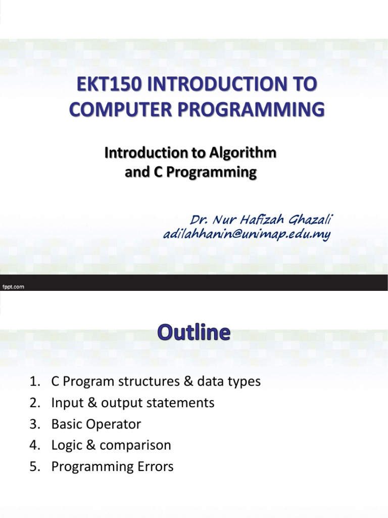 02 - Introduction To C Programming | Download Free PDF | Integer (Computer Science) | Data Type