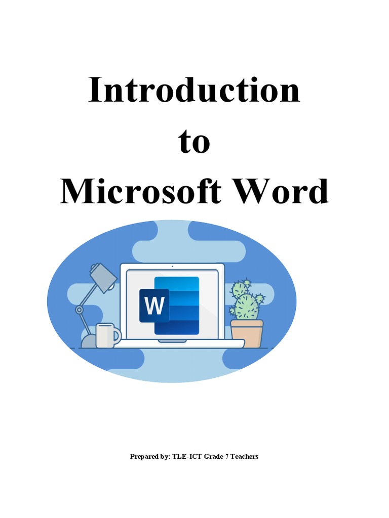 To Microsoft Word: Prepared By: TLE-ICT Grade 7 Teachers | PDF ...