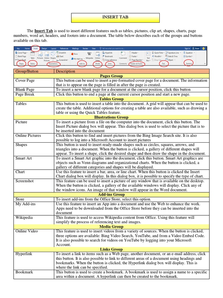 Microsoft Word Tabs | PDF | Note (Typography) | Citation