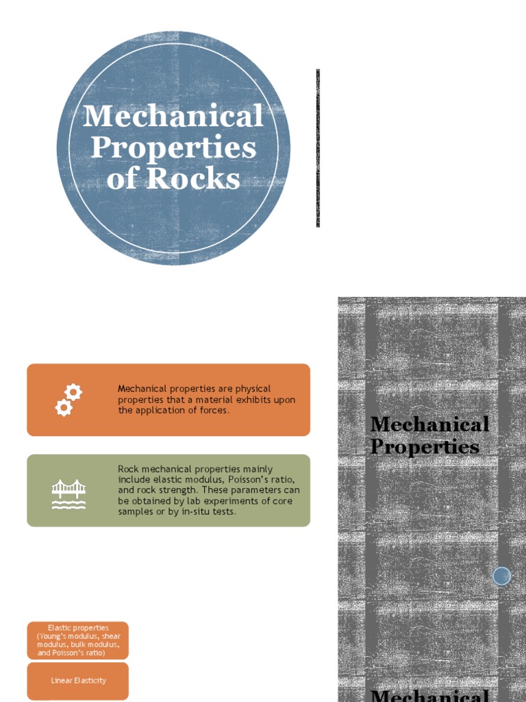 Mechanical Properties of Rocks | PDF | Strength Of Materials ...