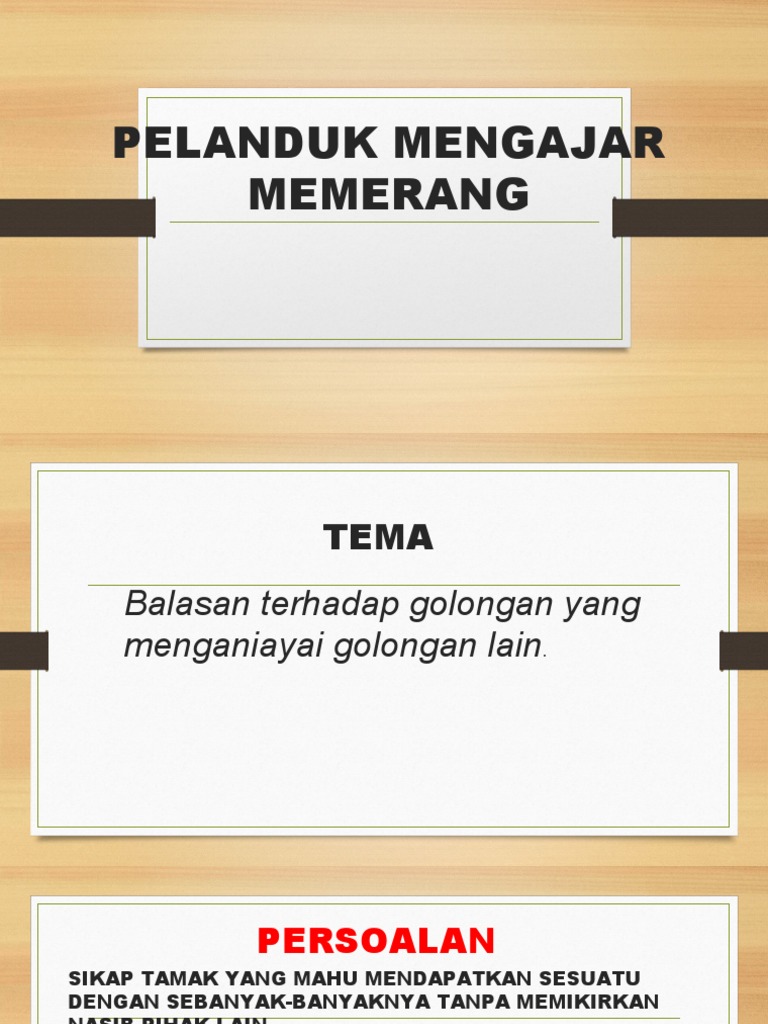 Pelanduk Mengajar Memerang | PDF