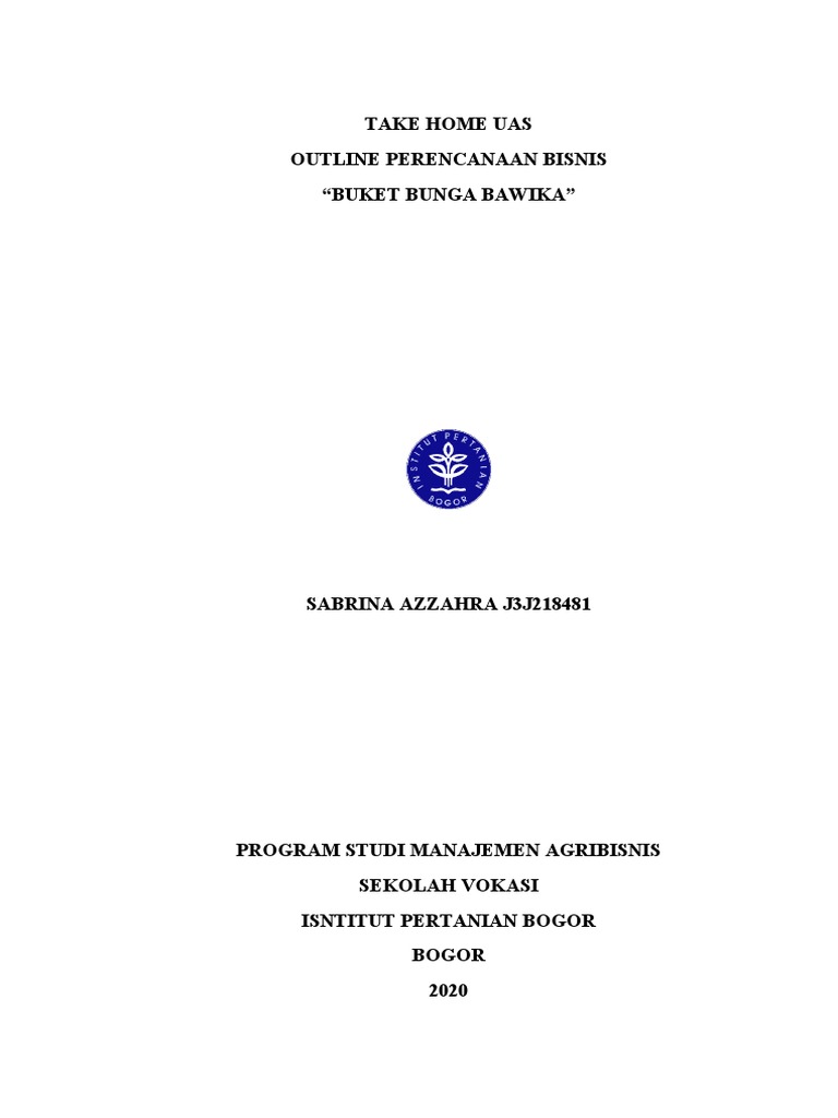 Perencanaan Bisnis Buket Bunga | PDF