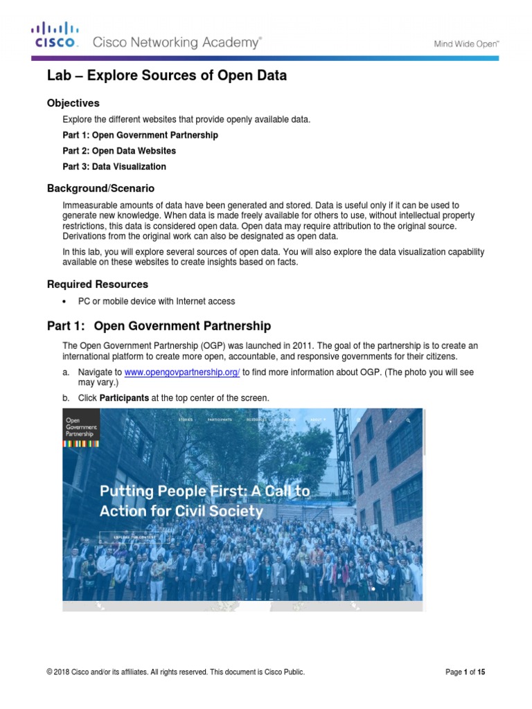 1.2.2.3 Lab - Explore Sources of Open Data | PDF | Data | Information ...