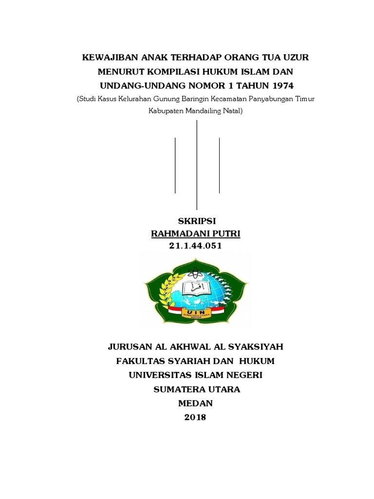 Kewajiban Anak Terhadap Orang Tua Uzur | PDF