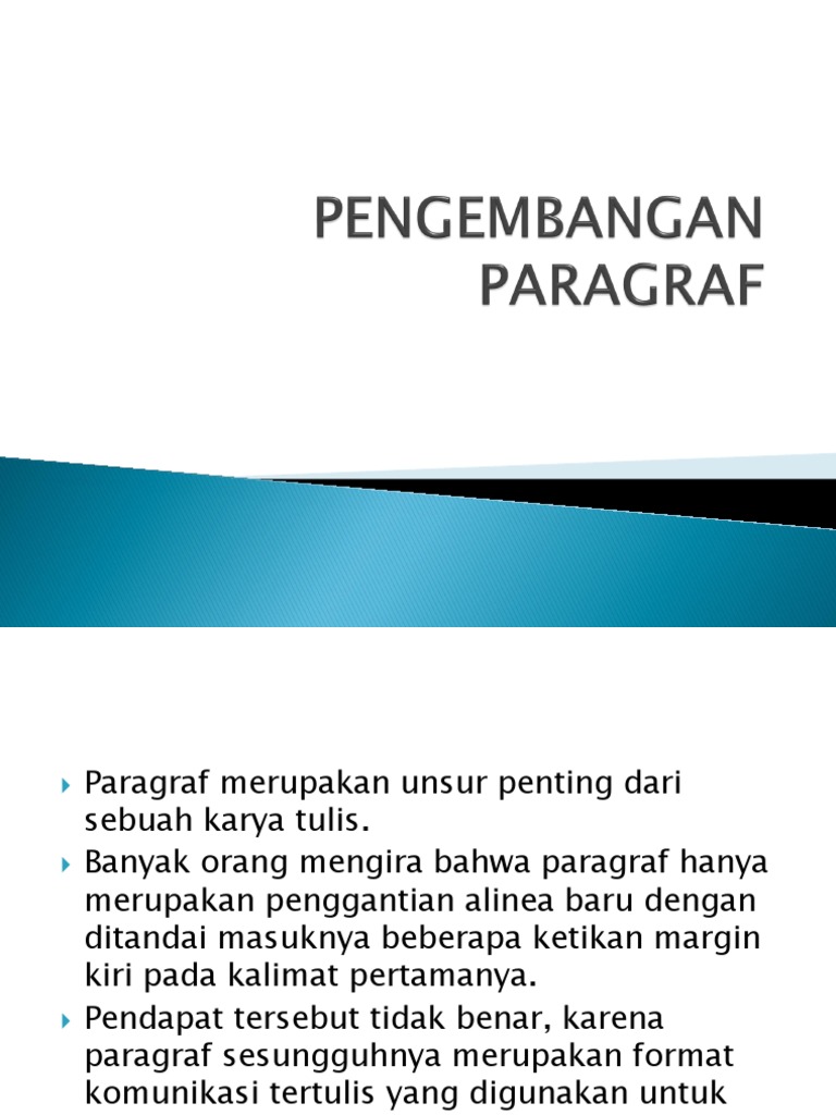 Panduan Lengkap Menulis Paragraf | PDF