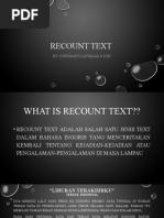 Contoh Teks Rekon dan Kaidahnya | PDF
