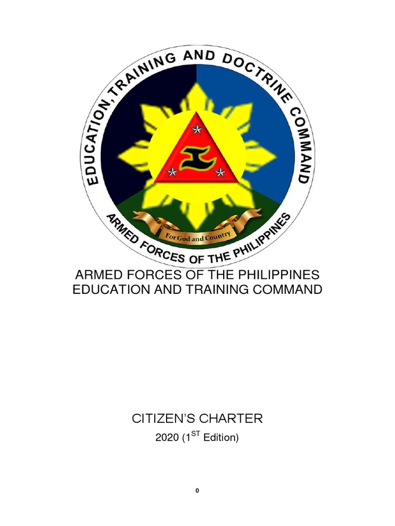 AFPETDC Citizen Charter 1st Edition 2020 | PDF | Security Clearance ...