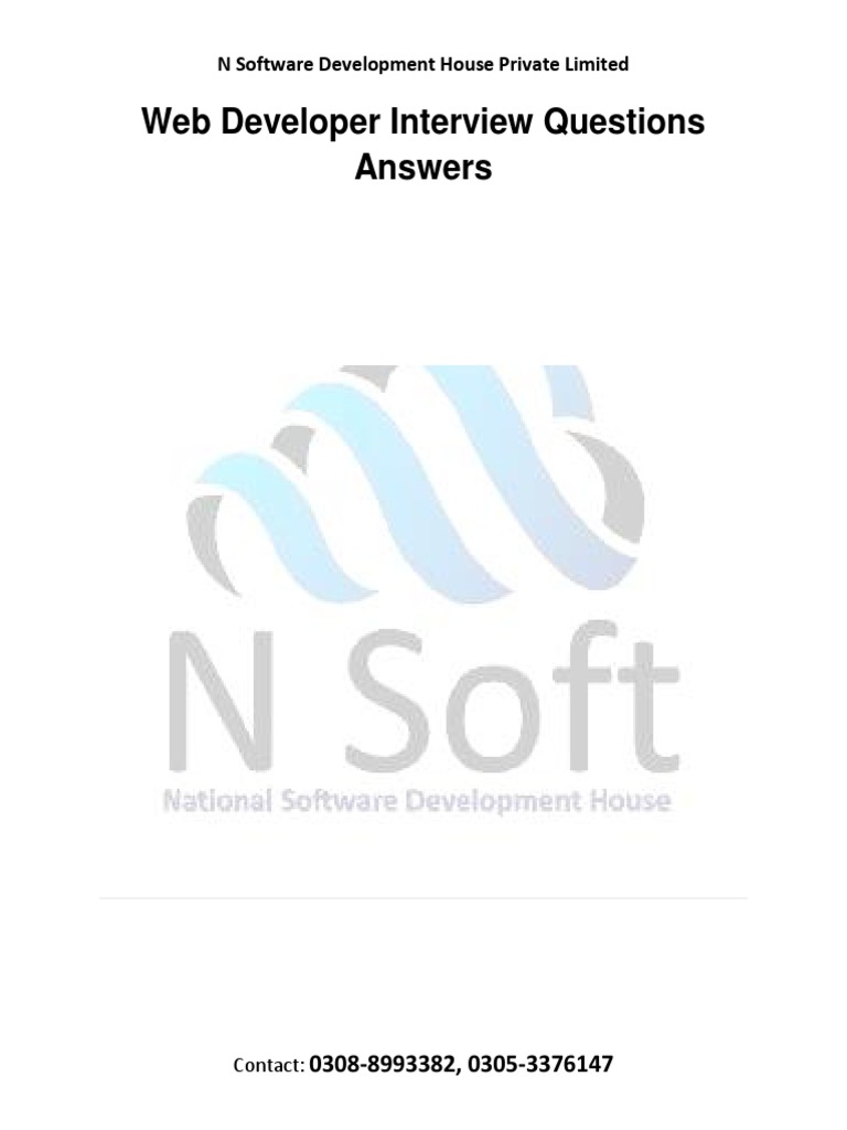 Web Developer Interview Questions Answers Pdf Html Element World Wide Web