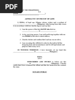 Affidavit of Declaration of Ownership Sample | PDF | Law