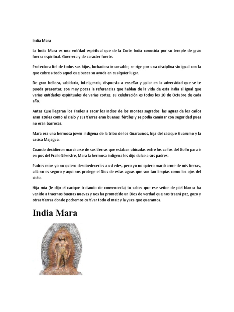 India Mara | PDF | Religión y creencia