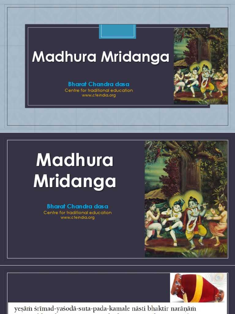 Madhura Mridanga Presentation | PDF | Vedas | Religion And Belief