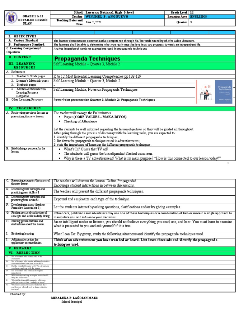 DLP-Propaganda Techniques | PDF | Behavior Modification | Learning