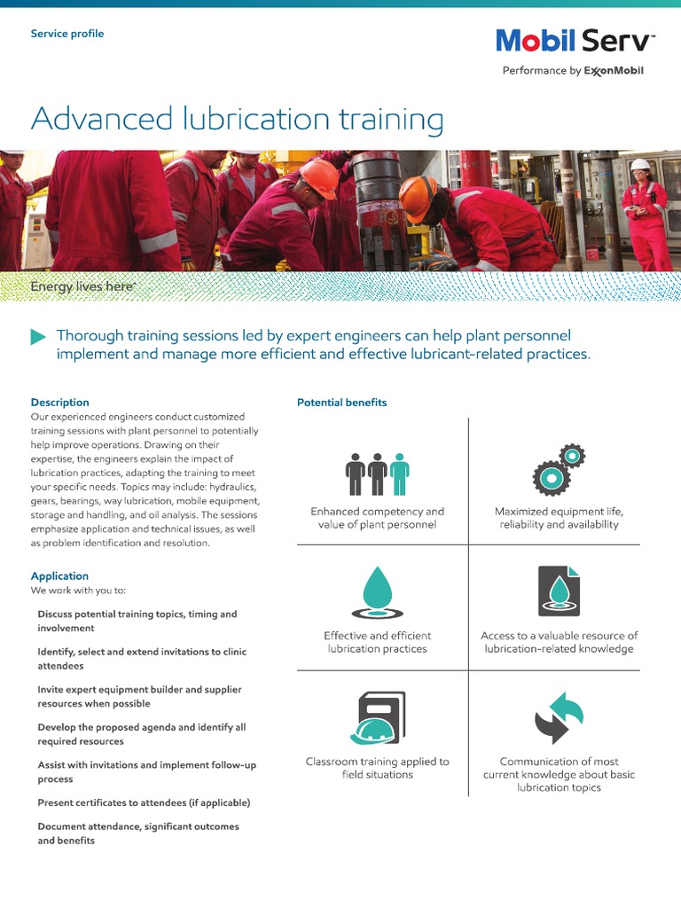 Advanced Lubrication Training (Service Profile) | PDF