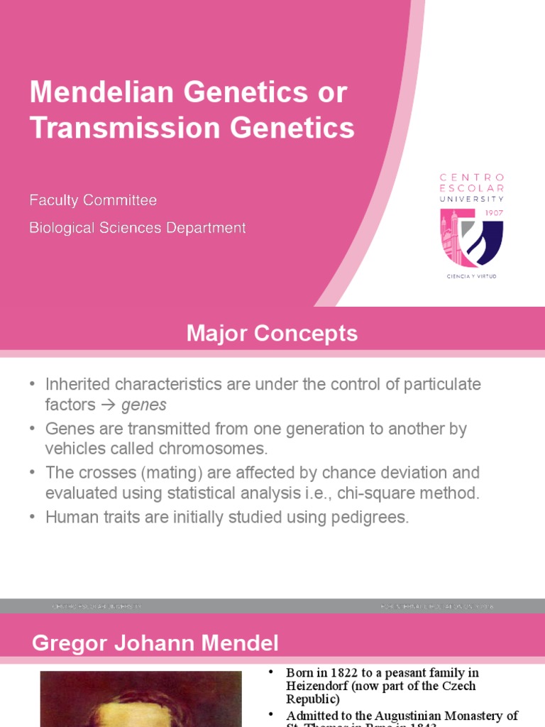 M3 Mendelian or Transmission Genetics | PDF | Allele | Zygosity