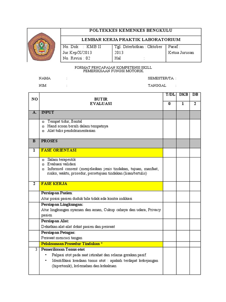 SOP Tutor KMB 2 | PDF