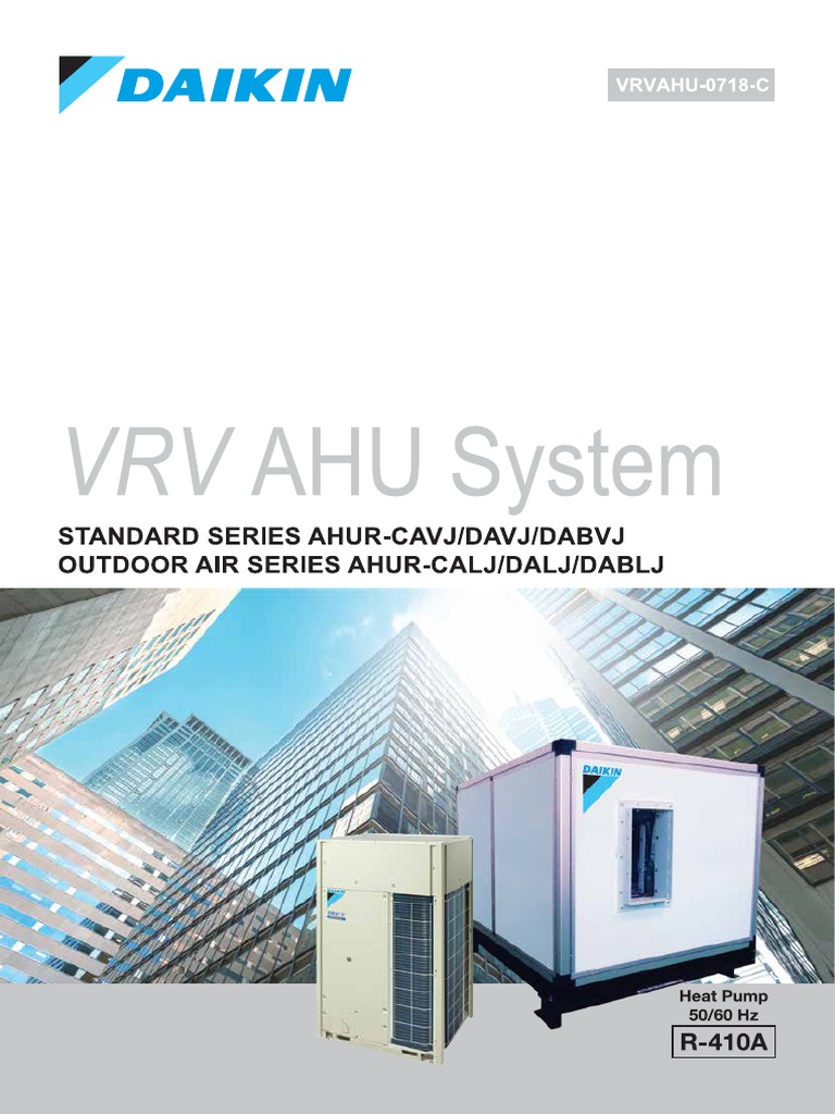 DAIKIN VRV AHU Catalogue | PDF | Vacuum Tube | Printed Circuit Board