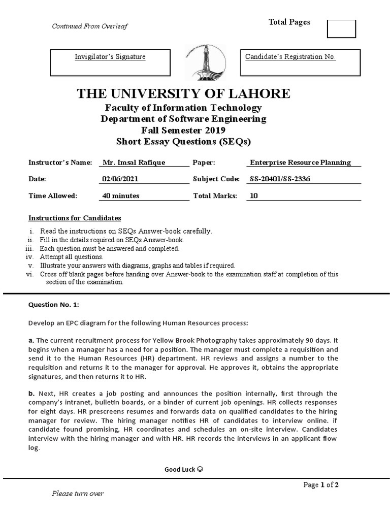 The University of Lahore | PDF | Computing | Information Technology
