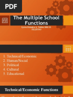 Roles and Functions of Schools | PDF | Socialization | Cognition