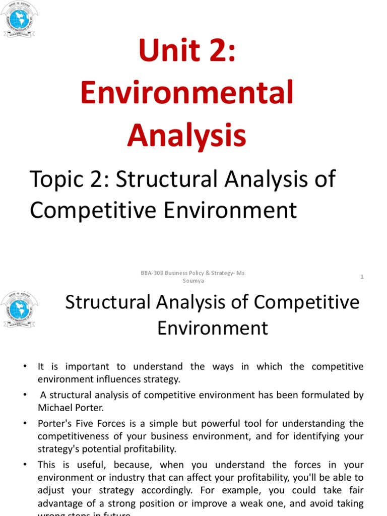 2 - Structural Analysis of Competitive Environment | PDF | Strategic ...