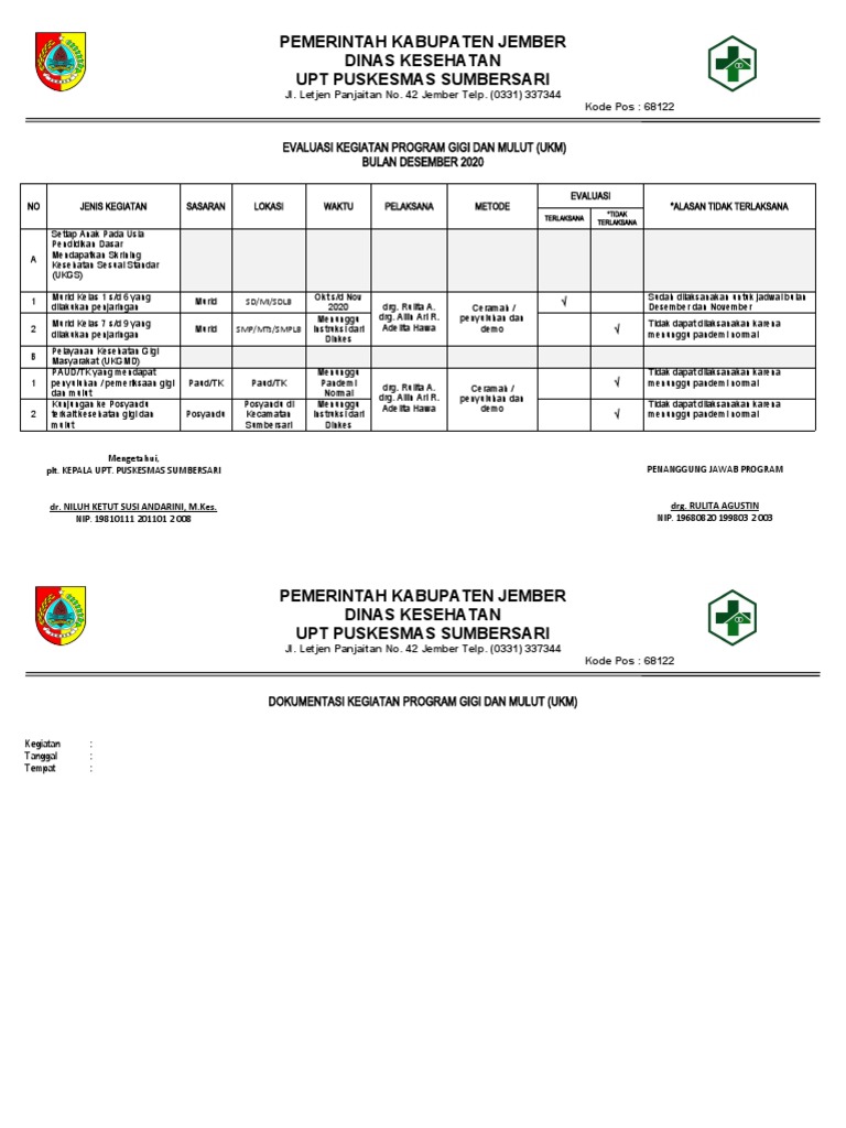 Format Pdca Program Gigi | PDF