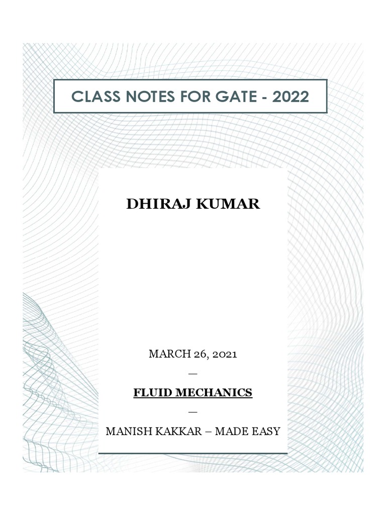 FM Notes Cover Page | PDF