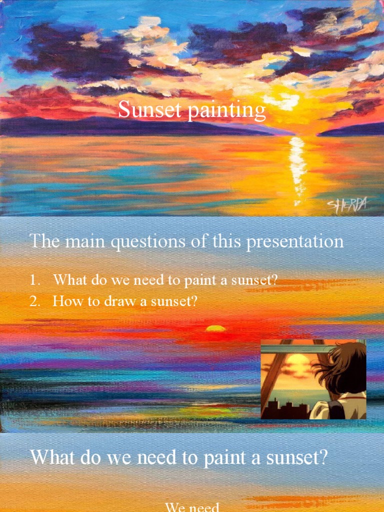 Sunset Painting | PDF