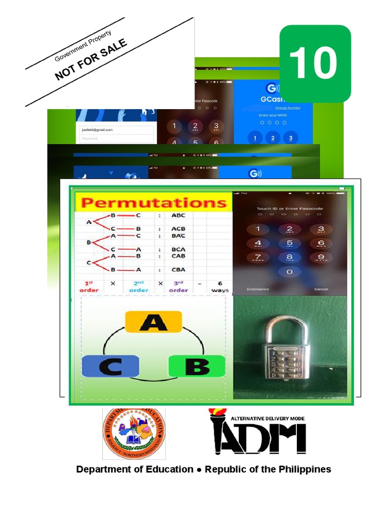 Math10 Q3 Module 1 Illustrating Permutation Of Objects V2 Download Free Pdf
