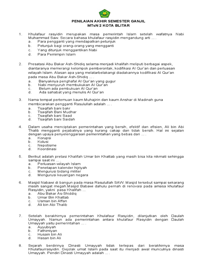02 Soal Ski KLS 7 - Faning Mauldiana | PDF
