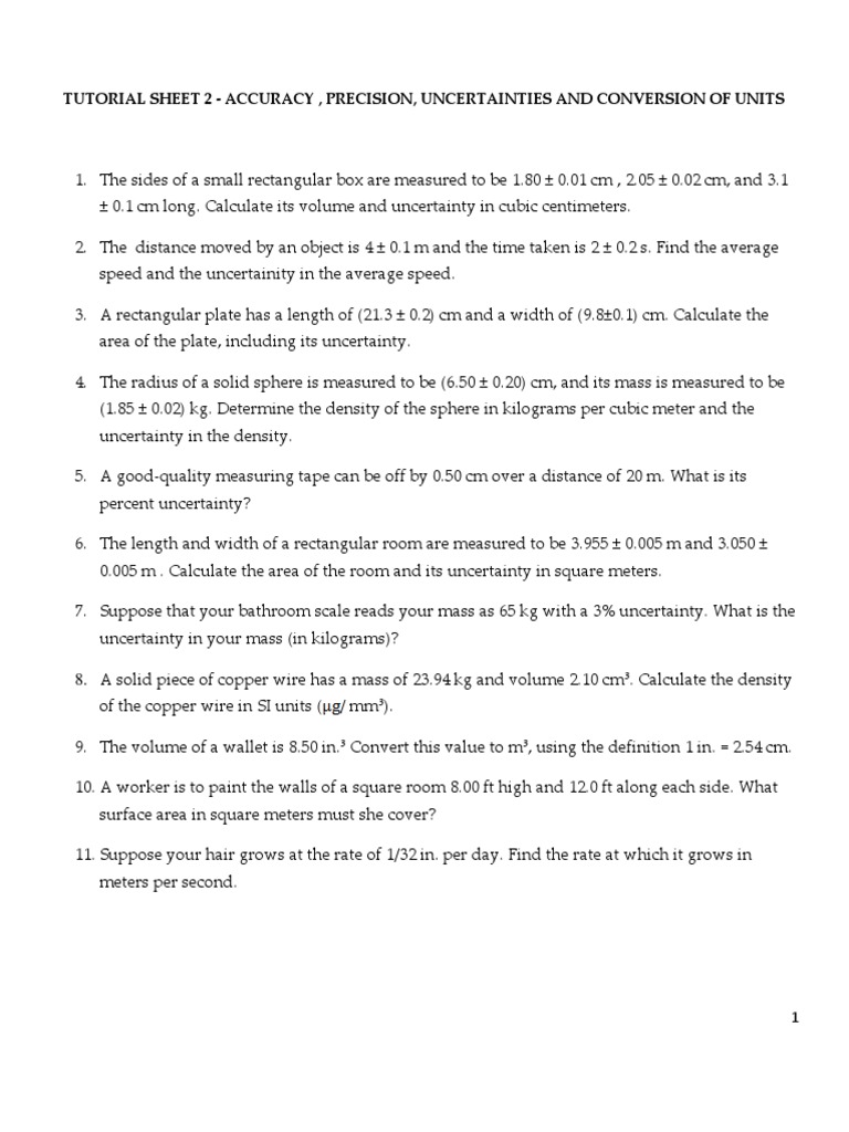 Tutorial Sheet 2 Pdf