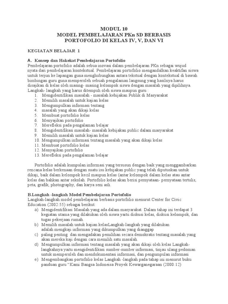 PKN Resume Modul 10 | PDF