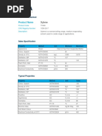 Xylene Technical Data Sheet | PDF | Distillation | Aromaticity