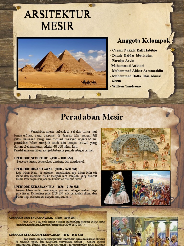 Sejarah Arsitektur MESIR | PDF | Ilmu Sosial | Sejarah
