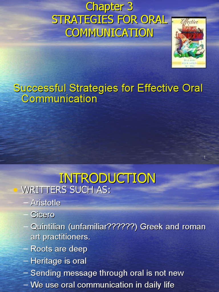 Effective Oral Communication Strategies | PDF | Gesture | Nonverbal ...