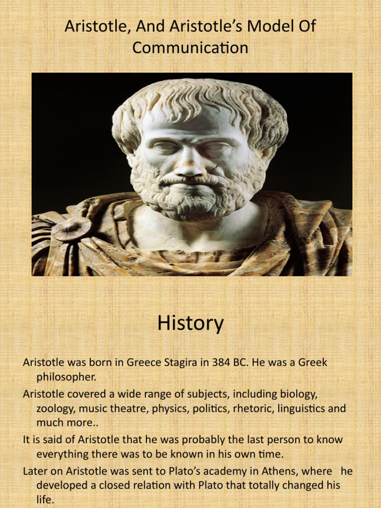 Aristotle, and Aristotle's Model of Communication | PDF | Rhetoric ...