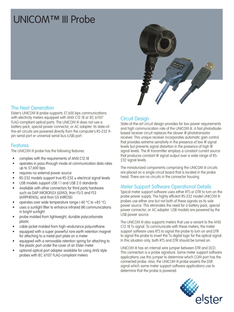 Unicom™ Iii Probe: The Next Generation Circuit Design | PDF | Usb ...