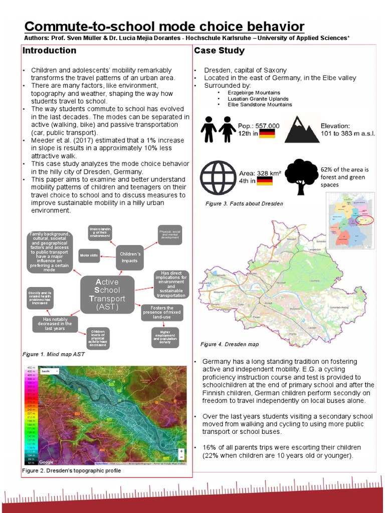 Commute-To-School Mode Choice Behavior: Case Study | PDF | Dresden ...