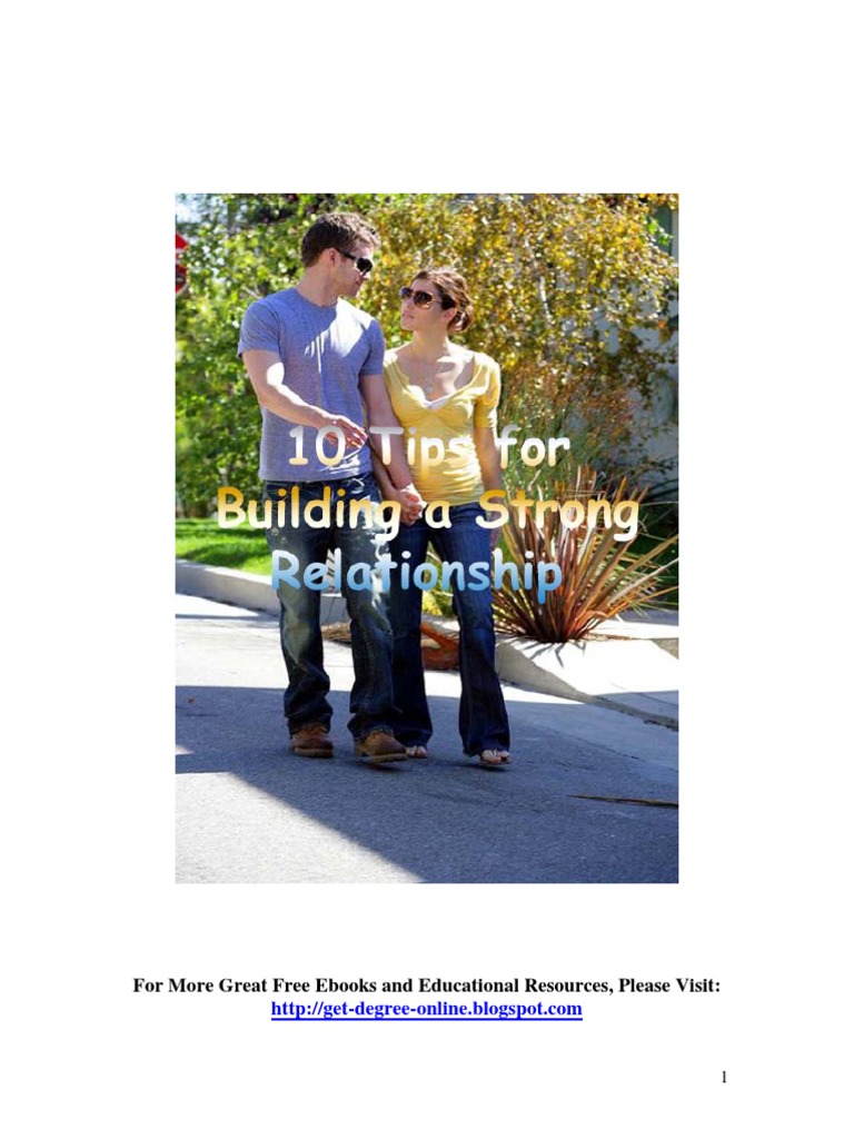 10 Tips For Building A Strong Relationship | PDF | Human Nature