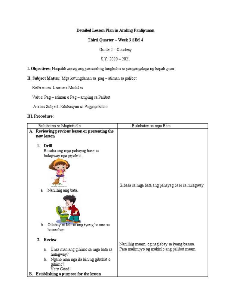 Detailed Lesson Plan in Araling Panlipunan | PDF