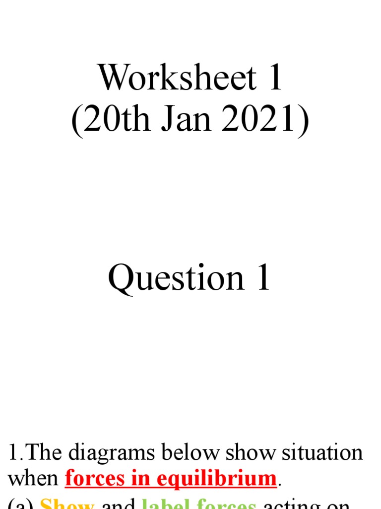 Worksheet 1 Answer Pdf