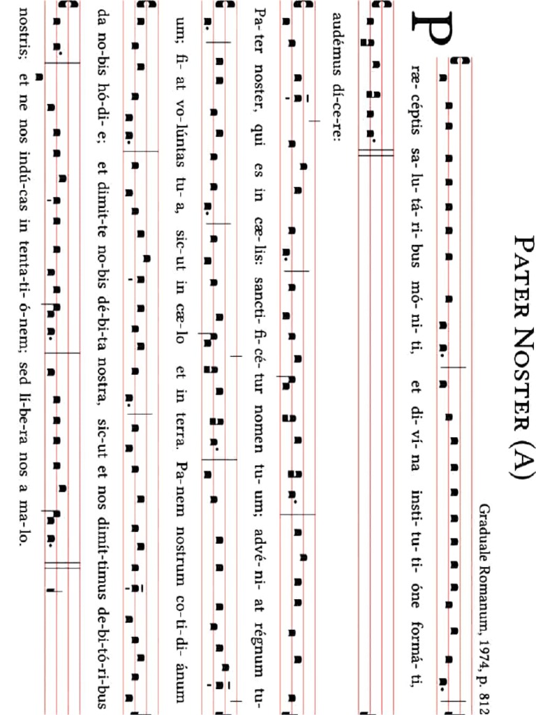 Pater Noster Gregoriano | PDF