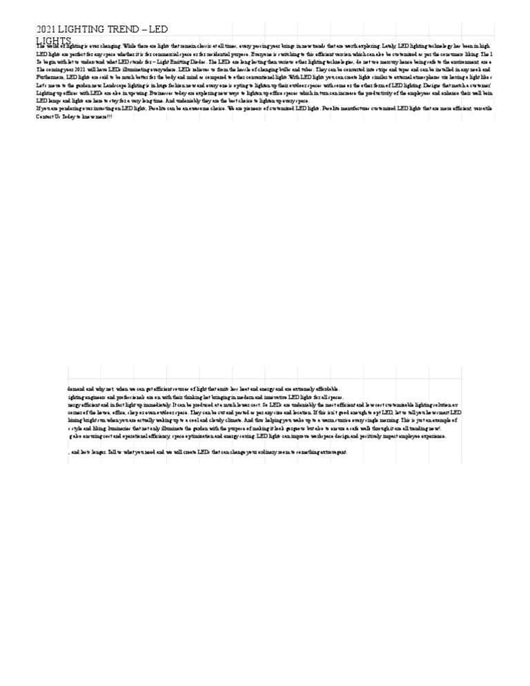 Pasolite Ledlights - Outdoor Lights - Indoor Lights - Sheet1 | PDF ...