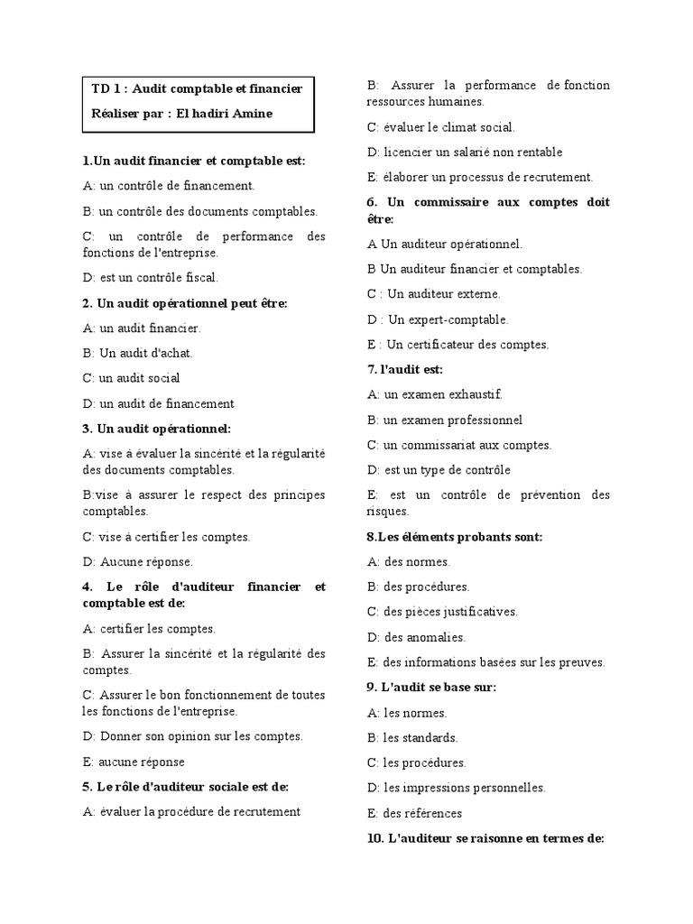 Guide Pratique de l'Audit d'Entreprise | PDF | Audit financier | Audit